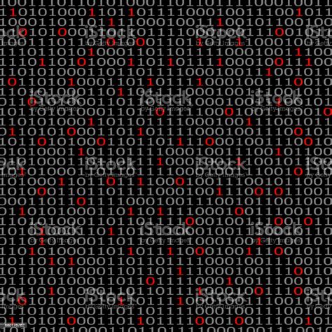 Abstract Technology Background With Binary Computer Code Stock