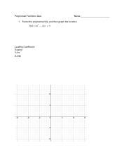 Polynomial Functions Quiz Pdf Polynomial Functions Quiz Name Factor The Polynomial Fully