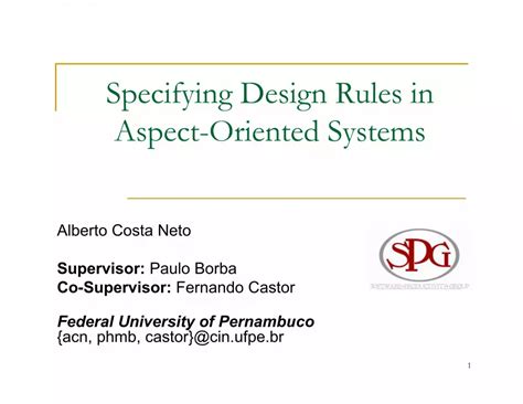 pdf specifying design rules in aspect oriented systems dokumen tips