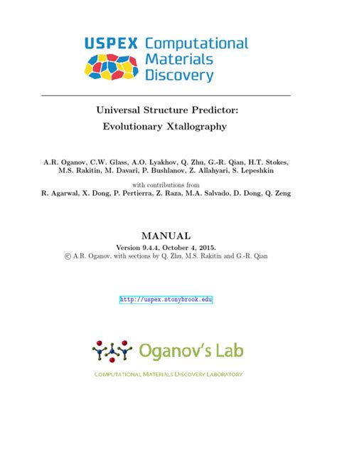 uspex manual pdf parameter computer programming computer file
