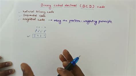 Bcd Codes Decimal To Bcd Conversion Bcd To Decimal Conversion Binary Coded Decimal Youtube