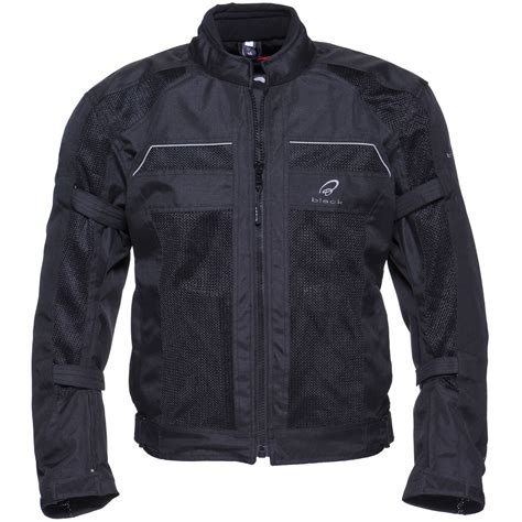 Black Piston Mesh Summer Motorcycle Jacket
