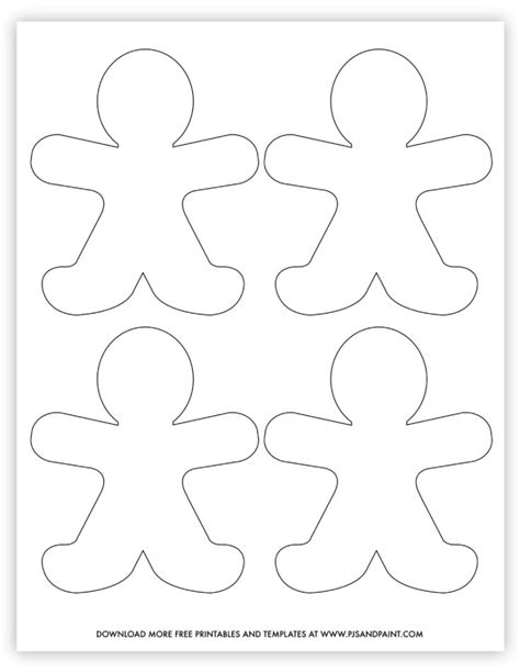 Patterns For Gingerbread Man Printable