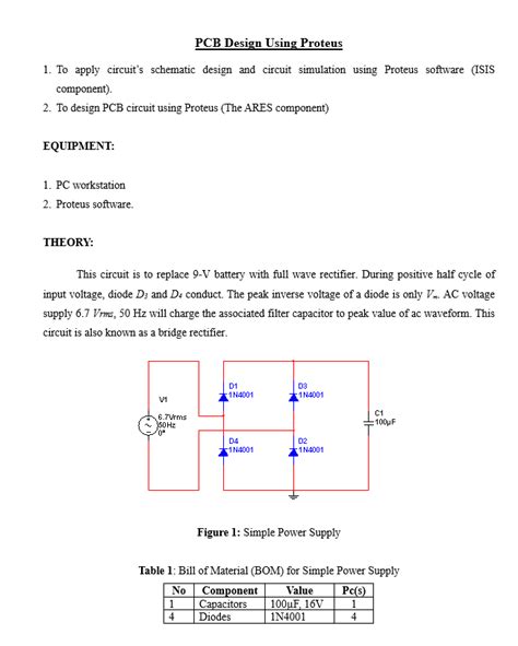 Solved Pcb Design Using Proteus 1 To Apply Circuits