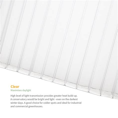 10mm Clear Polycarbonate Multiwall Sheets Truly Pvc
