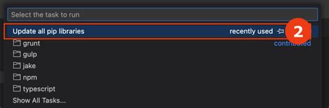 VS Code 的 Tasks 提升編程效率實戰更新所有 pip 的 library Python 編程圖表