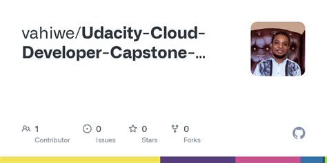 Github Vahiweudacity Cloud Developer Capstone Project