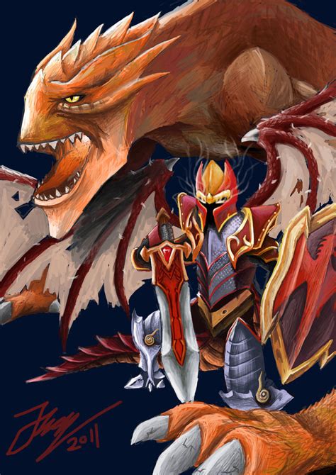Dota 2 Dragon Knight Davion By Jj Han On Deviantart