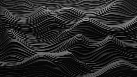 Premium Ai Image A Monochromatic Wave Pattern Generative Ai