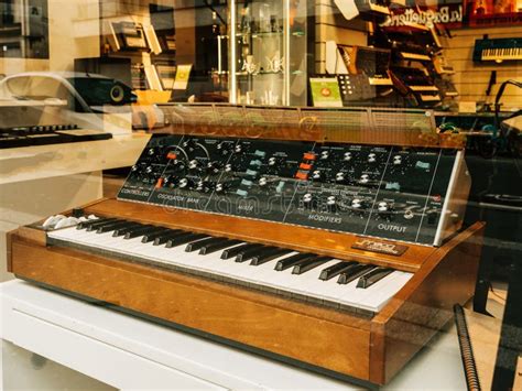 Ale Of The Minimoog Is A Monophonic Analog Synthesizer Editorial Image Image Of Audio