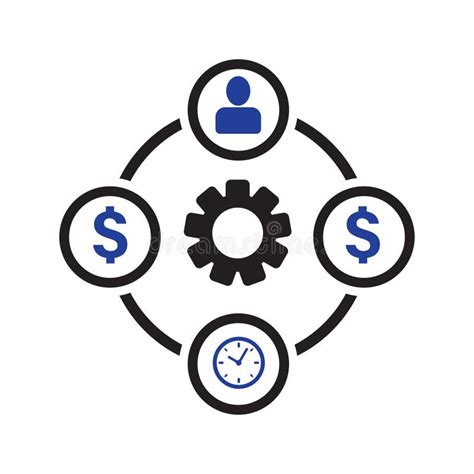Business Management Icon Stock Vector Illustration Of Sign 264879694