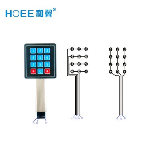 Customized Numeric Matrix Membrane Switch Buy Matrix Membrane Switch
