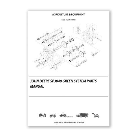John Deere Sp3040 Green System Parts Manual