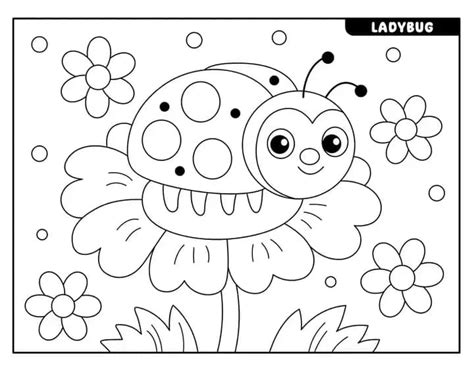 Mariquitas Para Colorear