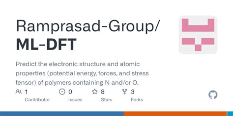 Github Ramprasad Groupml Dft Predict The Electronic Structure And Atomic Properties