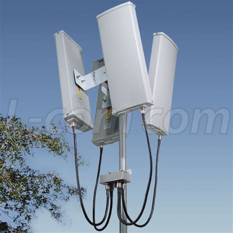 Array De 4 Antenas Sectoriales Con Splitter De 58 Ghz De 17 Dbi De 90