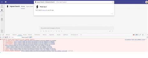 Teams Bot Sso Link Null Reference Error · Issue 1914 · Officedevmicrosoft Teams Library Js