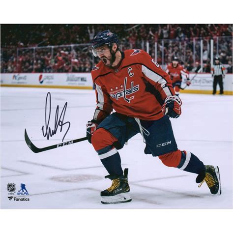 Alexander Ovechkin Washington Capitals Autographed 8 X 10 Red Jersey