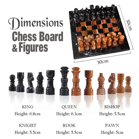 30cm Chess Set With Storage Box Black Zebra And Red Marble Wholesale