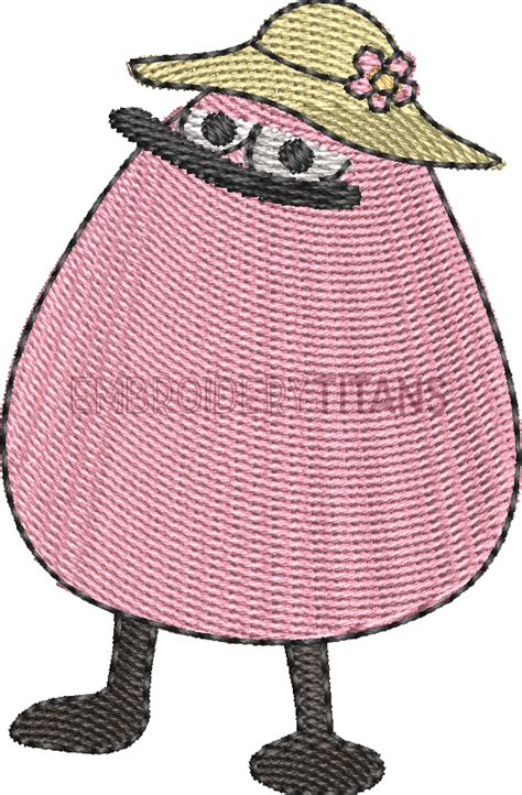 Female Quack Peep And The Big Wide World Free Machine Embroidery Design