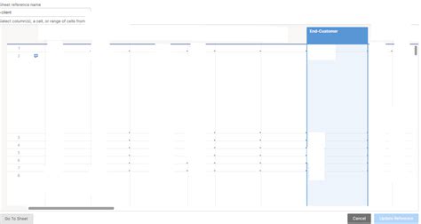 I Am Doing Cross Sheet Reference And Am Getting Invalid Column Value