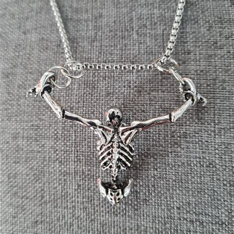Chained Skeleton Necklace Fantastic Design Both At Depop