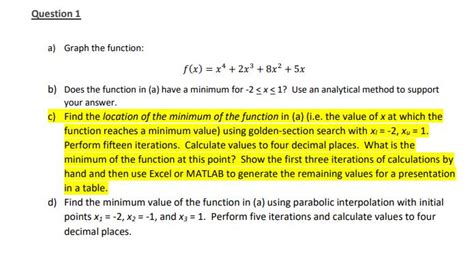 Solved Question A Graph The Function F X X X Chegg Com