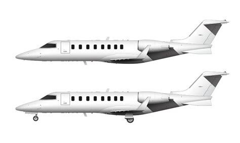 Learjet 45 Blank Illustration Templates Norebbo