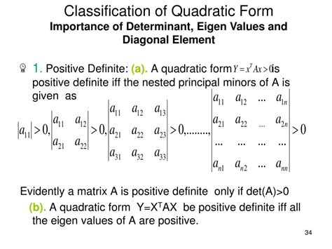 Ppt Quadratic Forms Characteristic Roots And Characteristic Vectors