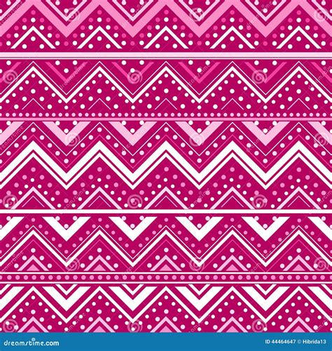 Pink Background With Zig Zag Lines And Dots Stock Vector Illustration Of Diagonal Line 44464647