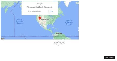 Google Maps Marker Example Codesandbox