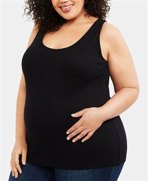 Motherhood Maternity Plus Size Ruched Tank Top Macys