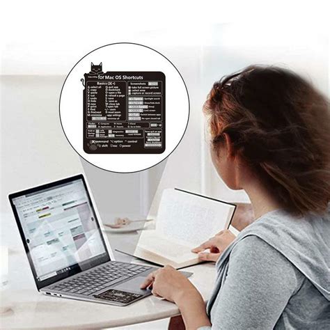 cheat sheet sticker word excel quick reference guide keyboard shortcut