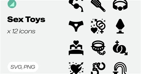 Basicons Solid Sex Toys Icons Icons Ft Sex And Bdsm Envato
