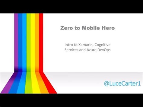 Ndc Conferences Talk Zero To Mobile Hero Intro To Xamarin And Visual