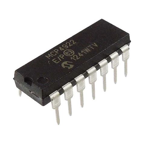 mcp4922 12 bit dual voltage digital to analog converter dac with spi