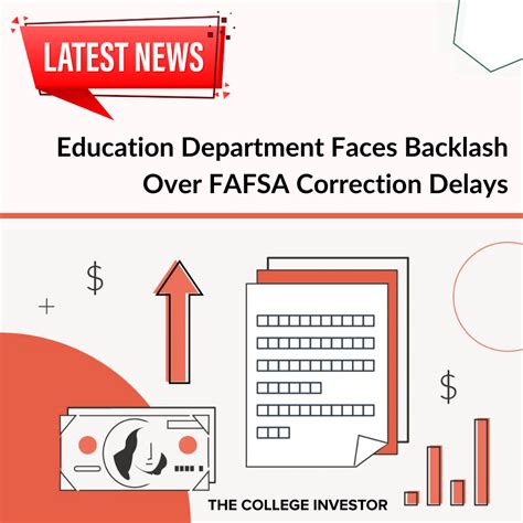 Education Department Faces Backlash Over Fafsa Correction Delays