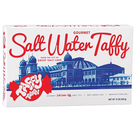 Fox Valley Traders Taffy Town Salt Water Taffy T Box Assorted Flavors 12 Oz