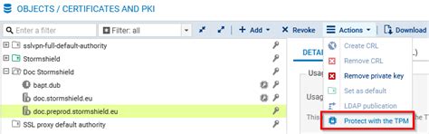 Protecting Private Keys In Sns Firewall Certificates