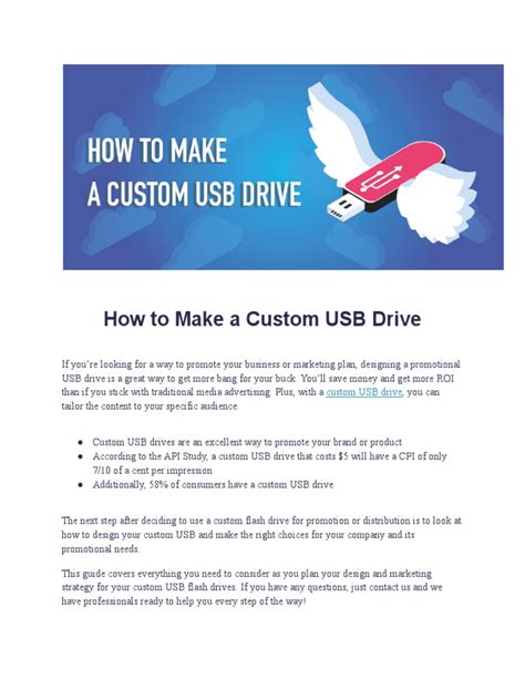 How To Make A Custom Usb Drive Pdf Usb Flash Drive Brand