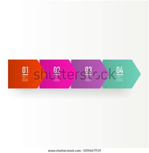 Abstract Minimal Colorful Arrows Text Box Stock Vector Royalty Free 509667919