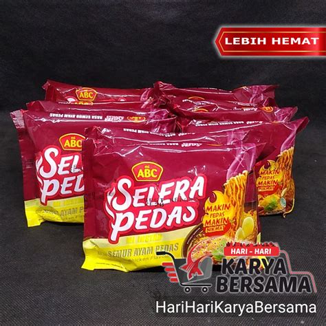 Jual Mie Instan Abc Selera Pedas Rasa Semur Ayam Pedas Pack 10s X 70gr
