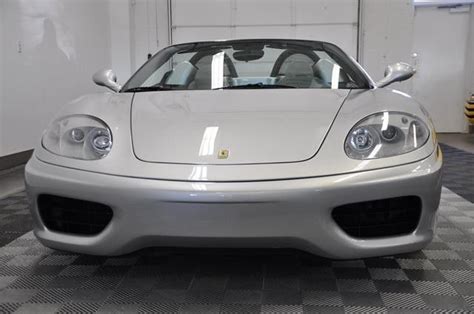 2001 Ferrari 360 Spider Silver With Grey Leather Interior And Only
