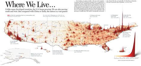 Where We Live Infographic Map Infographic Design