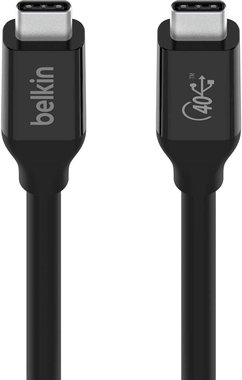 Belkin Usb Usb C To Usb C Cable With W Power Delivery Black Inz Bt Mbk Best Buy