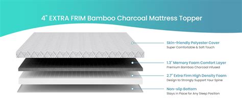 Sleepmax 4 Inch Firm Mattress Topper King Size Firm To