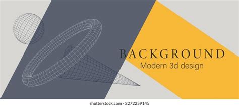 Abstract Science Technology Background Wireframe Grid Stock Vector Royalty Free