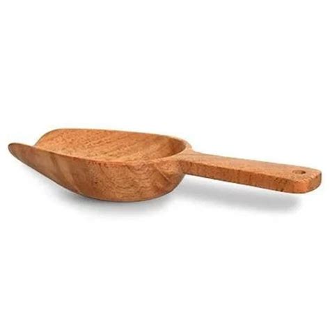 Brown Neem Wood Scoop Spoon At Best Price In Delhi Tora Creations