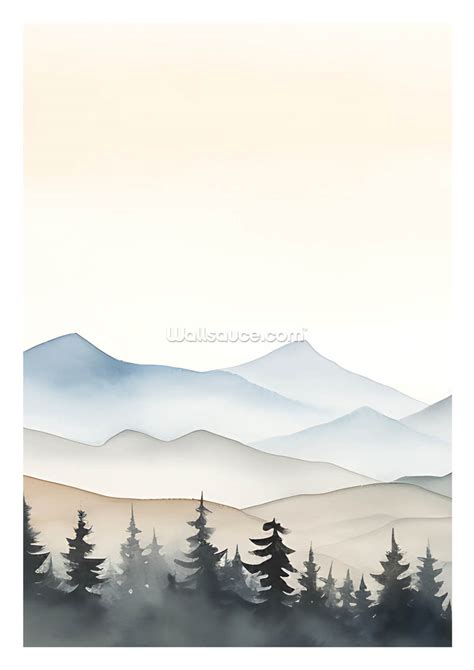 Soft Landscape Ii Prints And Poster Wallsauce Uk
