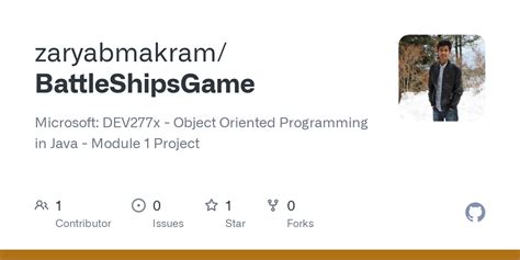 github zaryabmakram battleshipsgame microsoft dev277x object oriented programming in java
